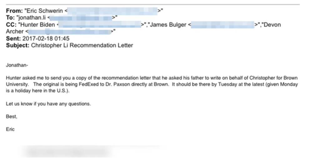 Joe Biden wrote college recommendation letter for son of Hunter’s ...